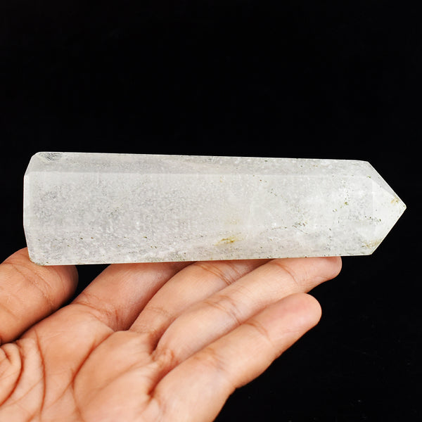 Artisian 768.00 Carats Genuine White Quartz Hand Carved Crystal Gemsto