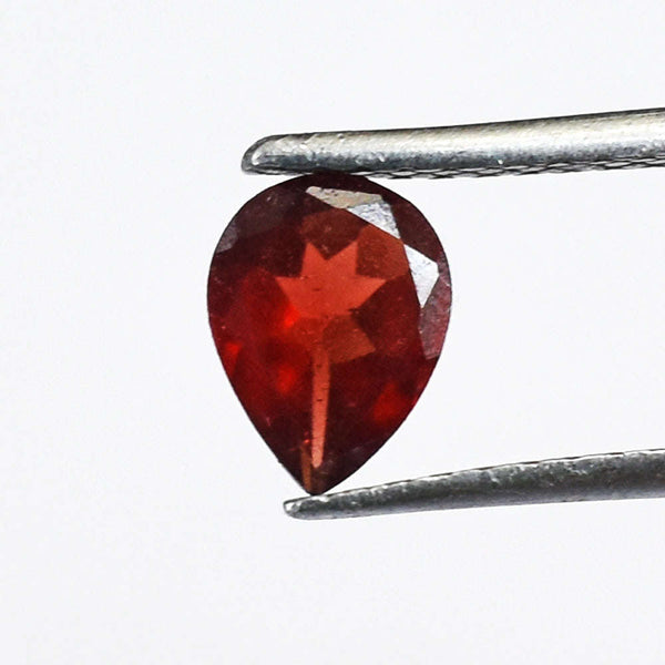 1 Cts Genuine Red Garnet Faceted Gemstone