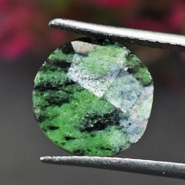 Amazing 4 Cts Genuine Ruby Zoisite Faceted Gemstone