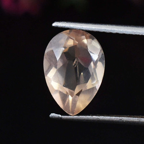 Amazing 6 Carats Genuine Rose Quartz Faceted Gemstone