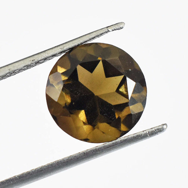 Amazing 6 Carats Genuine Smoky Quartz Faceted Gemstone