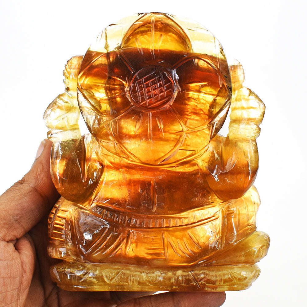 Amazing Multicolor Fluorite Hand Carved Genuine Crystal Gemstone Carvi