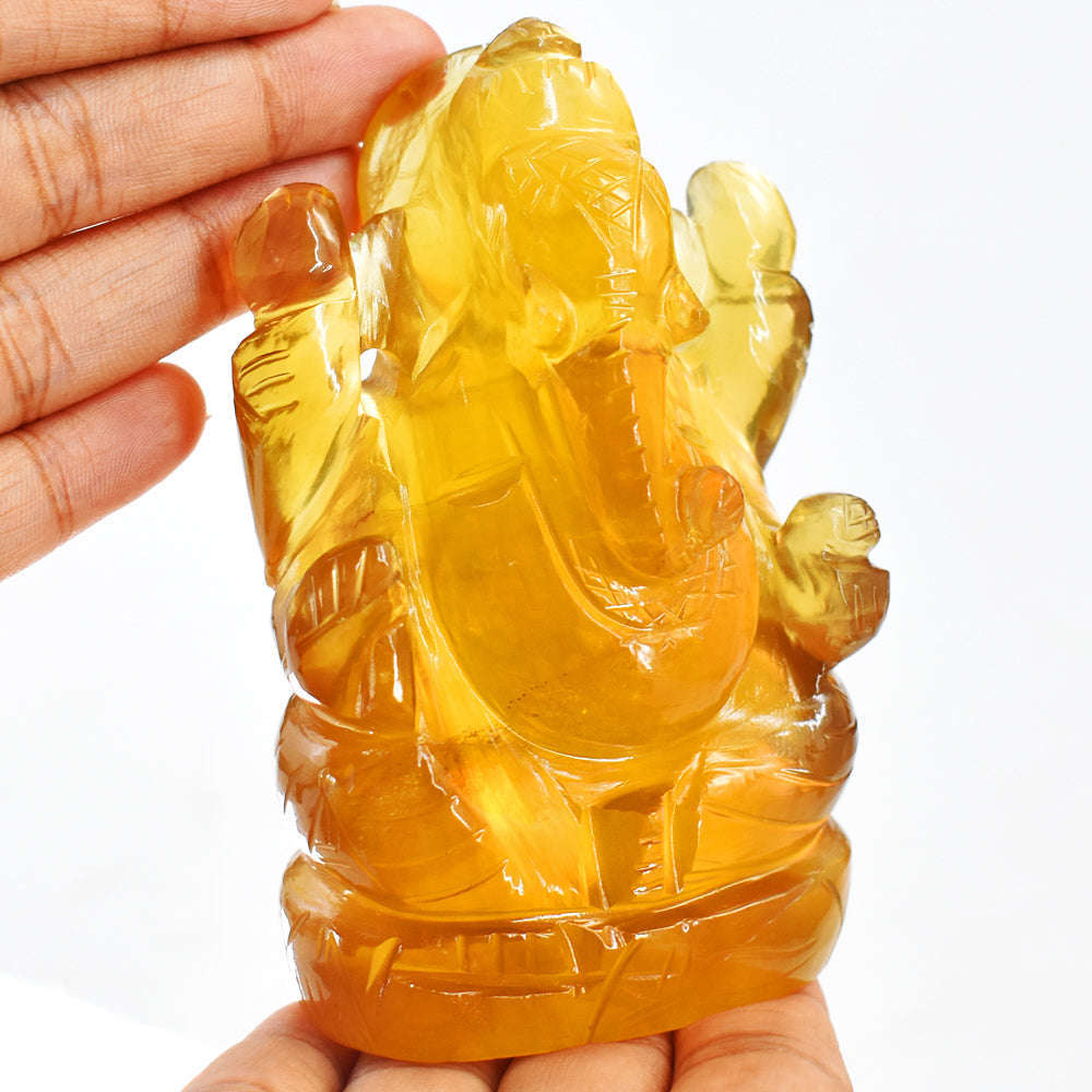 Artisian Fluorite Hand Carved Genuine Crystal Gemstone Carving Lord Ga