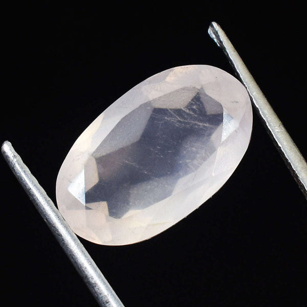 Exclusive 9 Cts Genuine Rose Quartz Faceted Gemstone