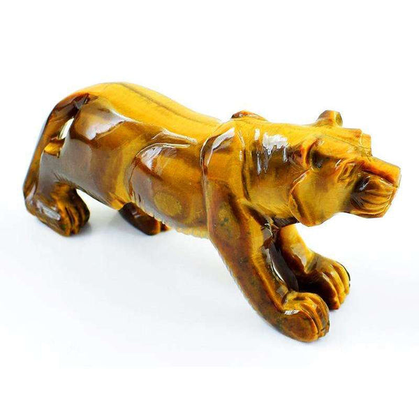 Exclusive Golden Tiger Eye Hand Carved Tiger