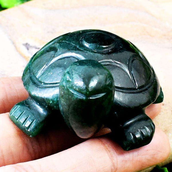 Genuine Green Jade Hand Carved Turtle