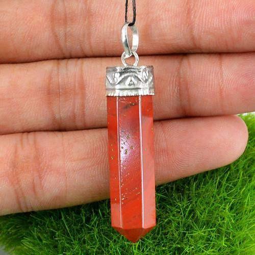 Genuine Red Jasper Healing Point Pendant