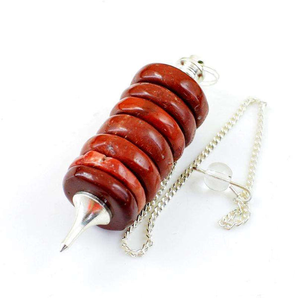 Genuine Red Jasper Reiki Healing Point Pendulum