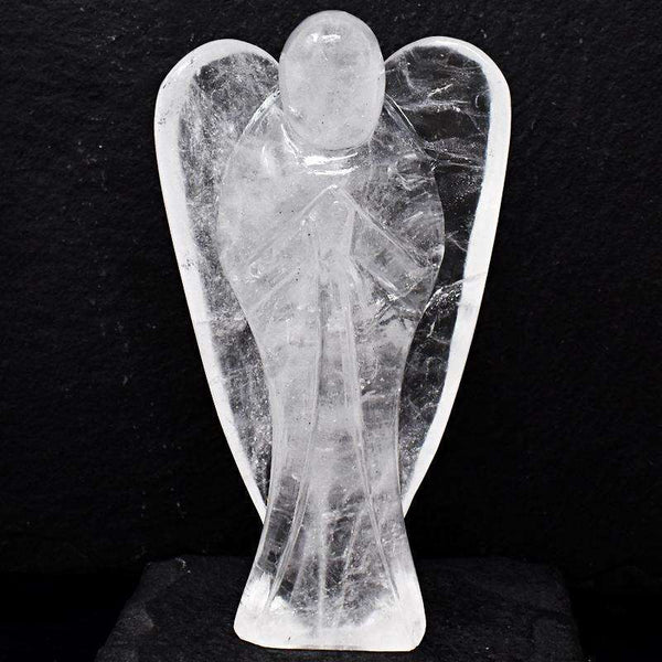 Huge White Quartz Carved Crystal Healing Angel