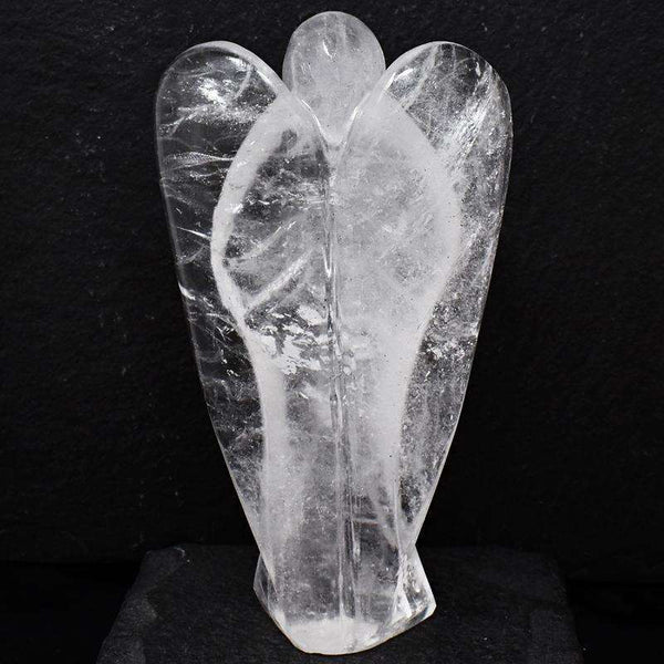 Huge White Quartz Carved Crystal Healing Angel