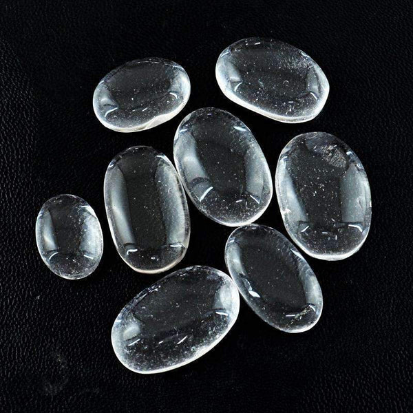 Natural White Quartz Gemstone Lot - Oval Shape
