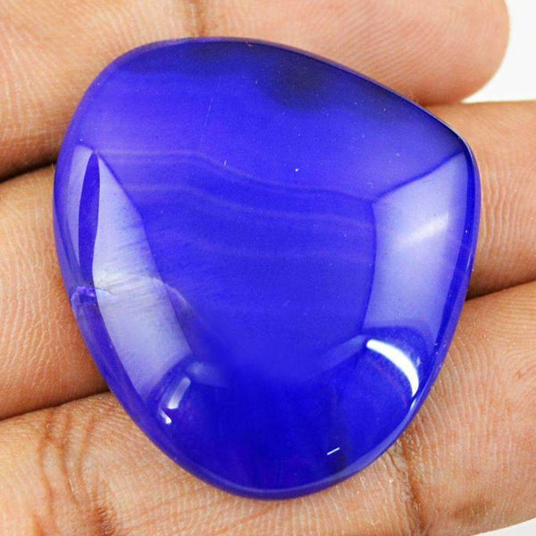 Purple Striped Onyx Gemstone Natural Pear Shape