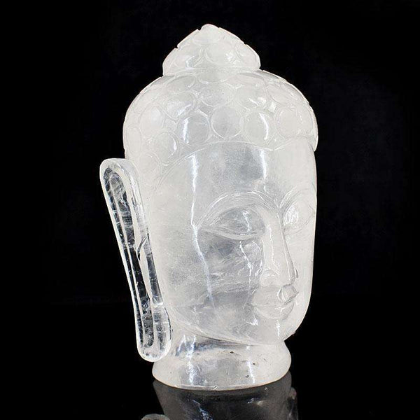 Stunning White Quartz Hand Carved Genuine Crystal Gemstone Carving Bud